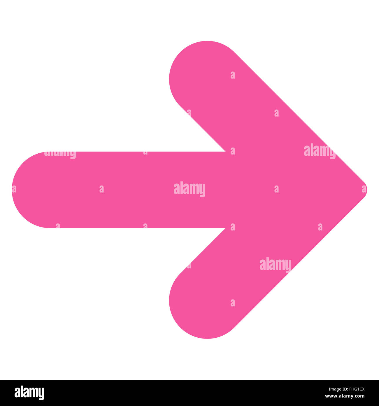 Arrow Right flat pink color icon Stock Photo - Alamy