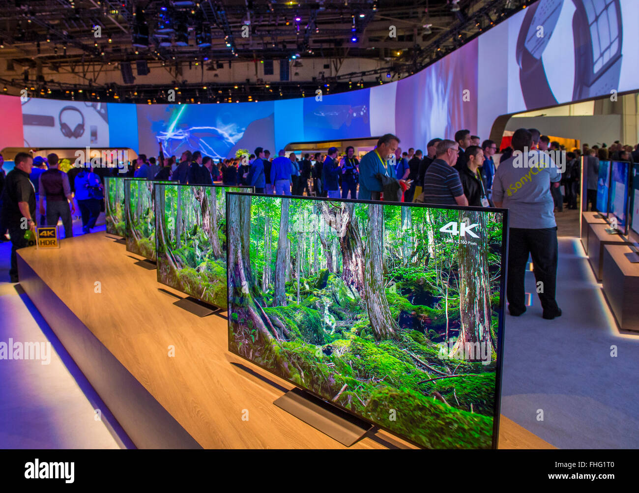 The Sony booth at the CES show in Las Vegas Stock Photo - Alamy