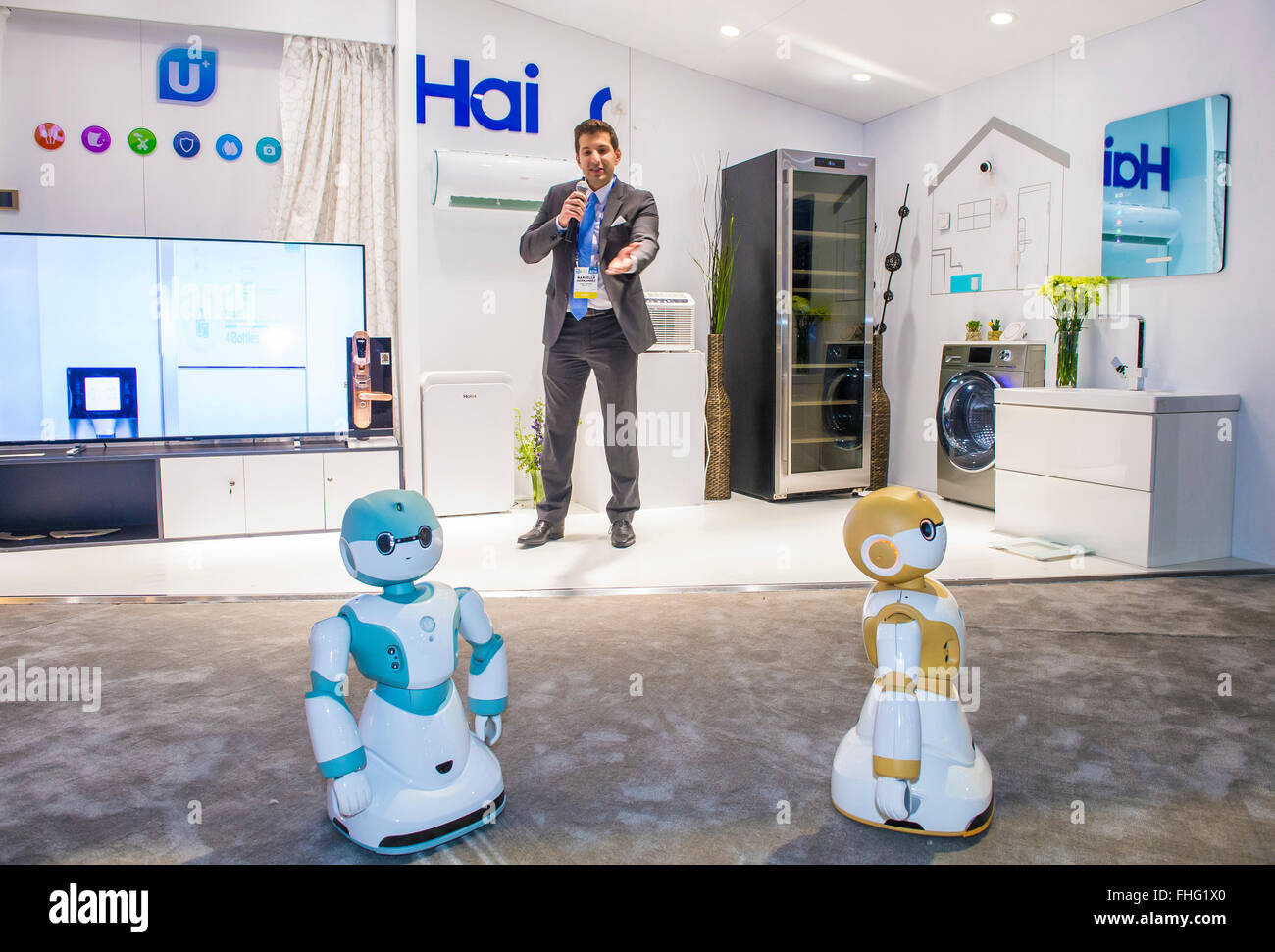 The Haier booth at the CES show held in Las Vegas Stock Photo - Alamy