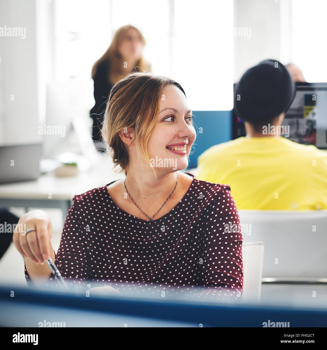 Contemporary Casual Corporate Office Support Concept Stock Photo - Alamy