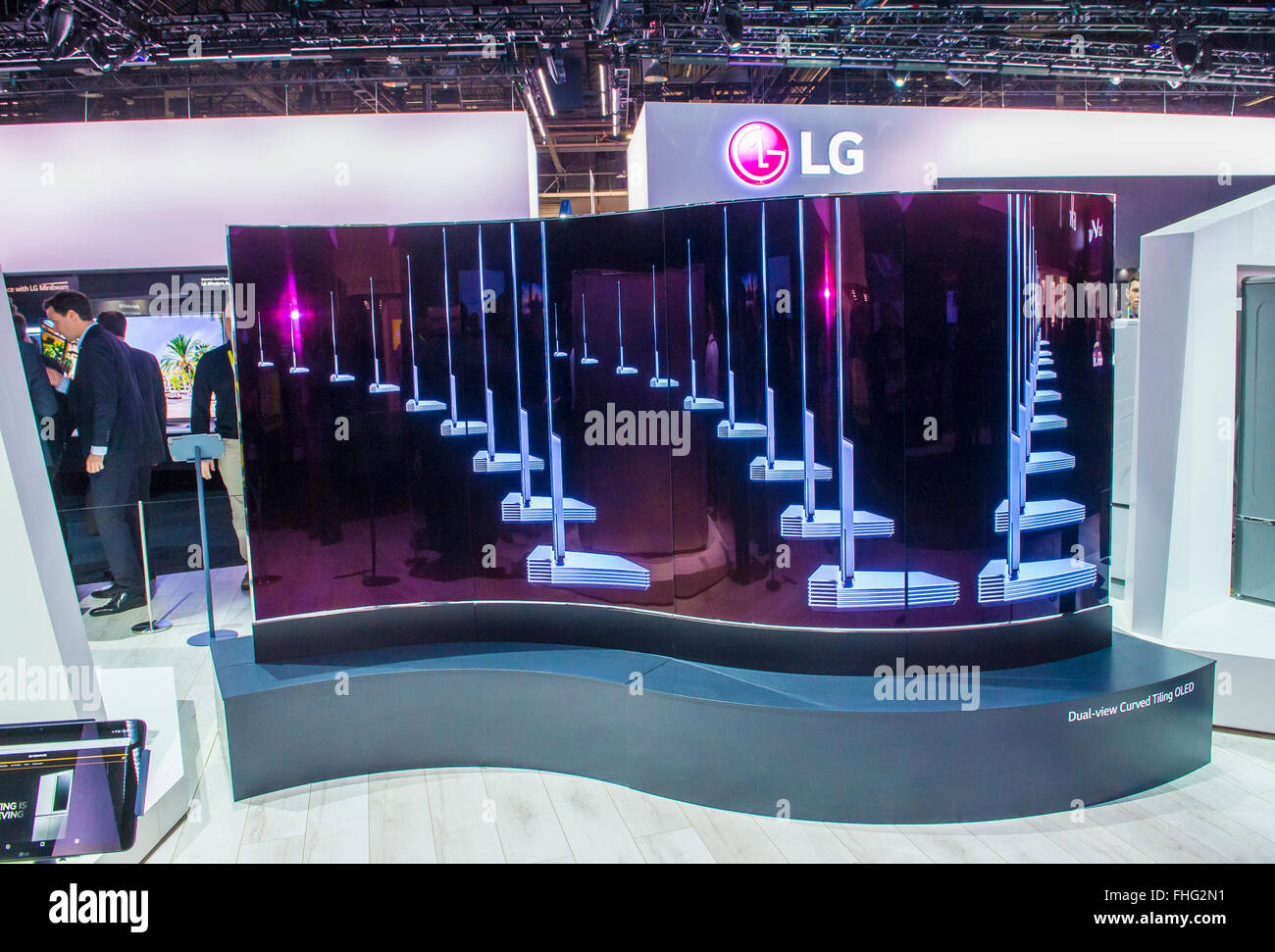 The LG booth at the CES show in Las Vegas Stock Photo - Alamy
