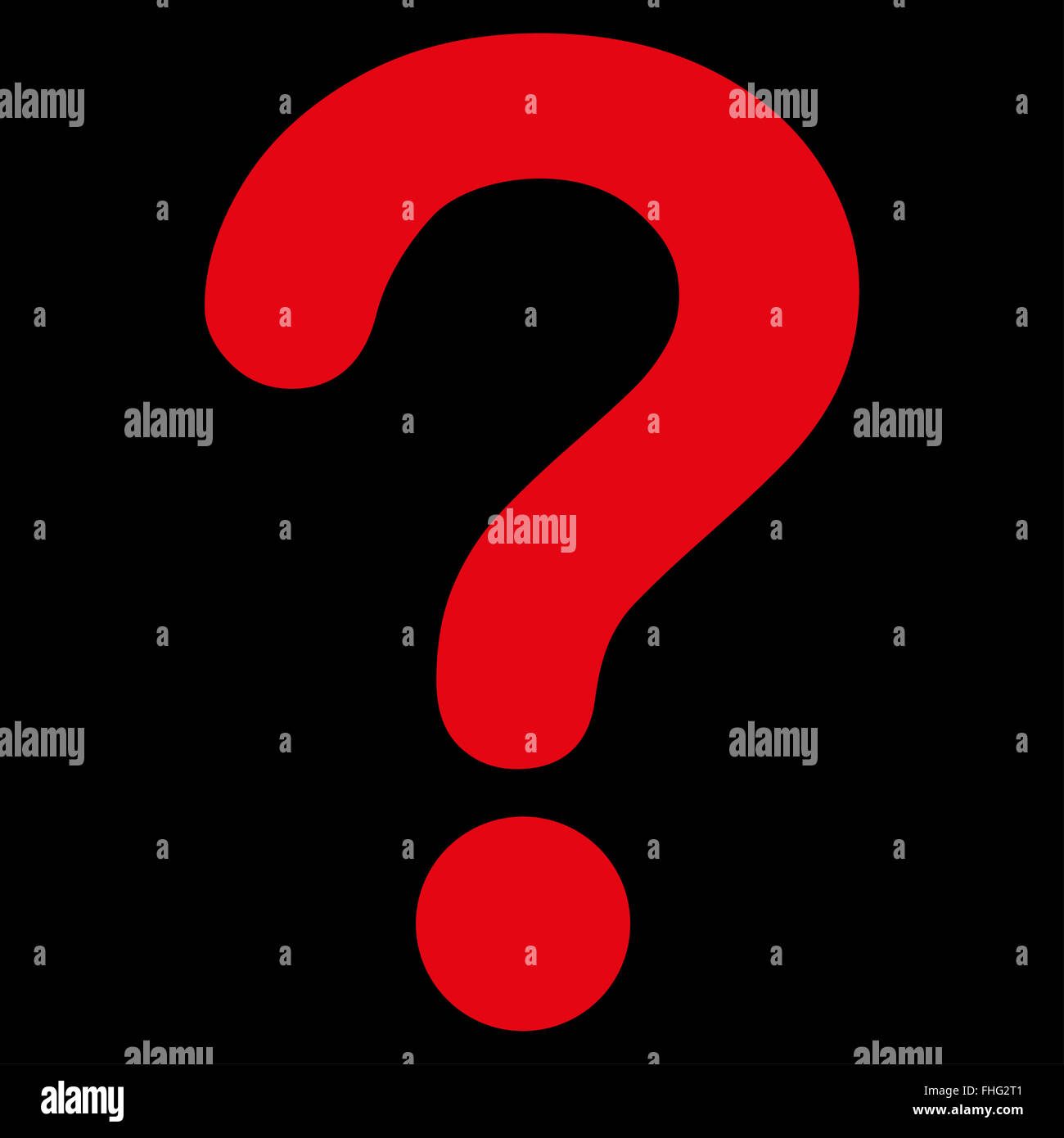 Question flat red color icon Stock Photo - Alamy