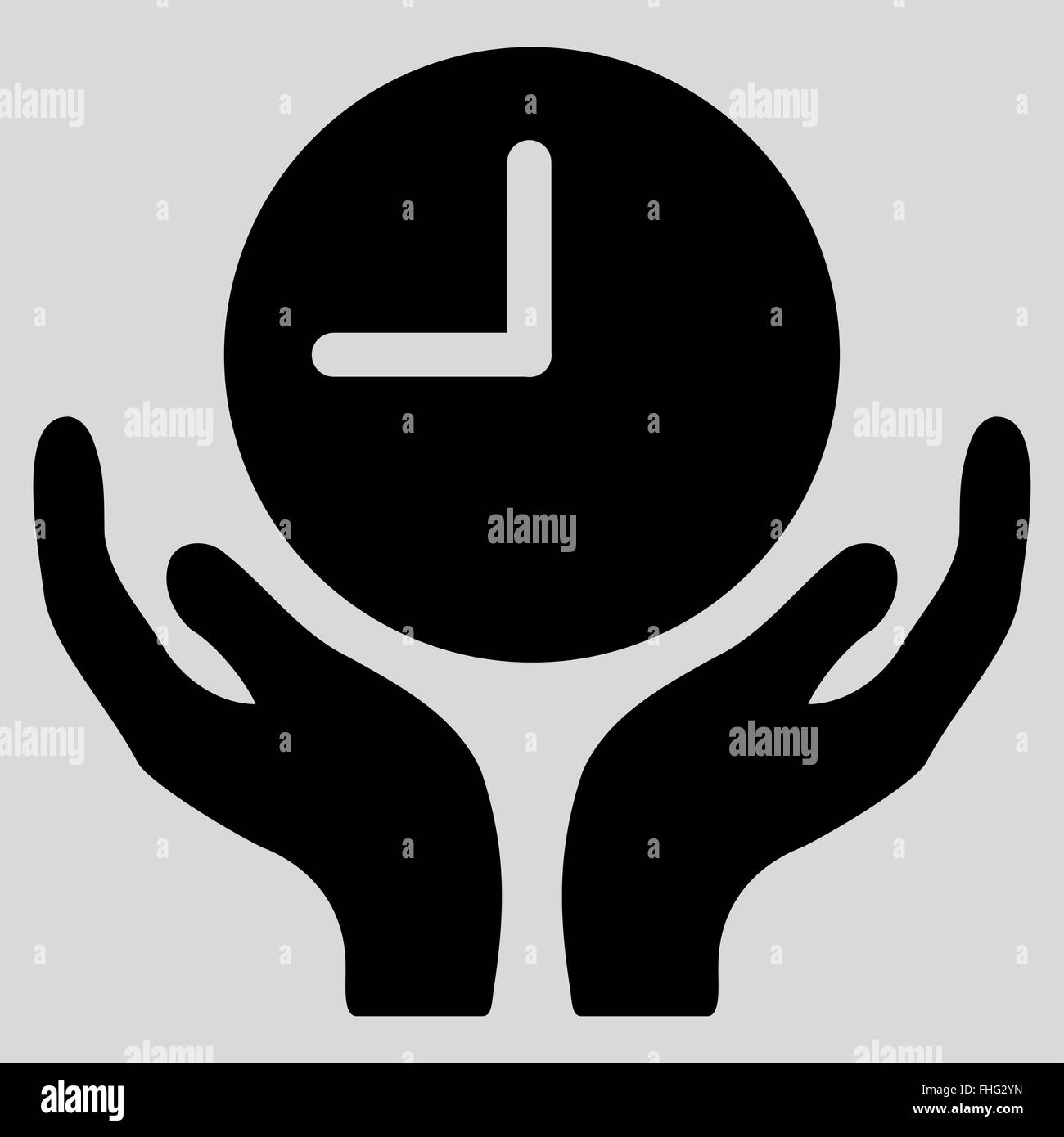 Clock Care Icon Stock Photo - Alamy