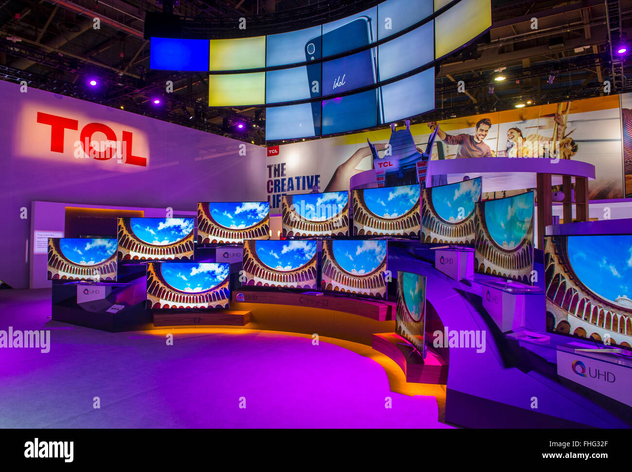 The TCL booth at the CES show held in Las Vegas Stock Photo - Alamy
