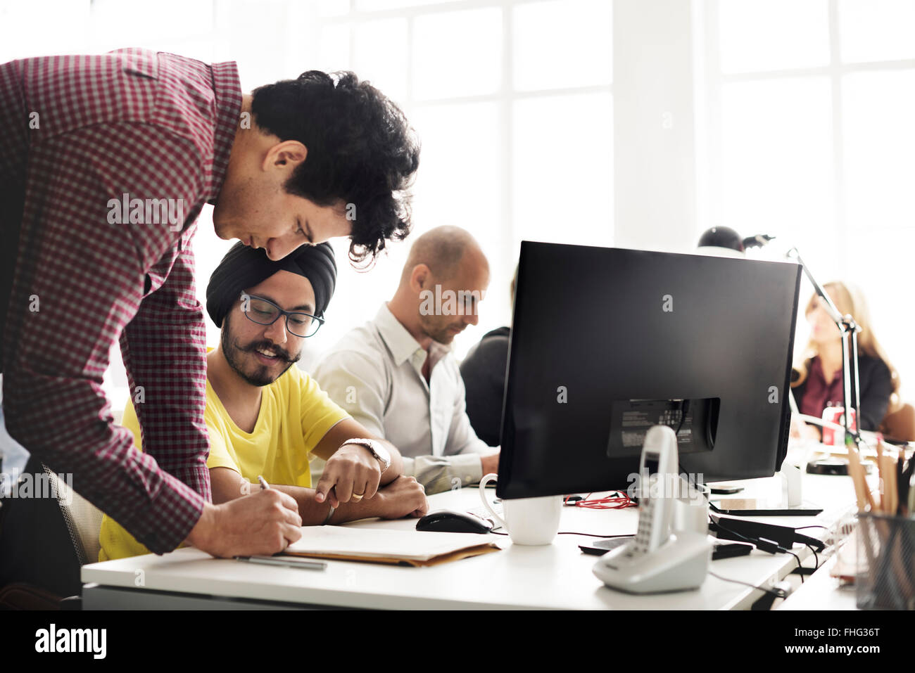 Contemporary Casual Corporate Office Support Concept Stock Photo - Alamy