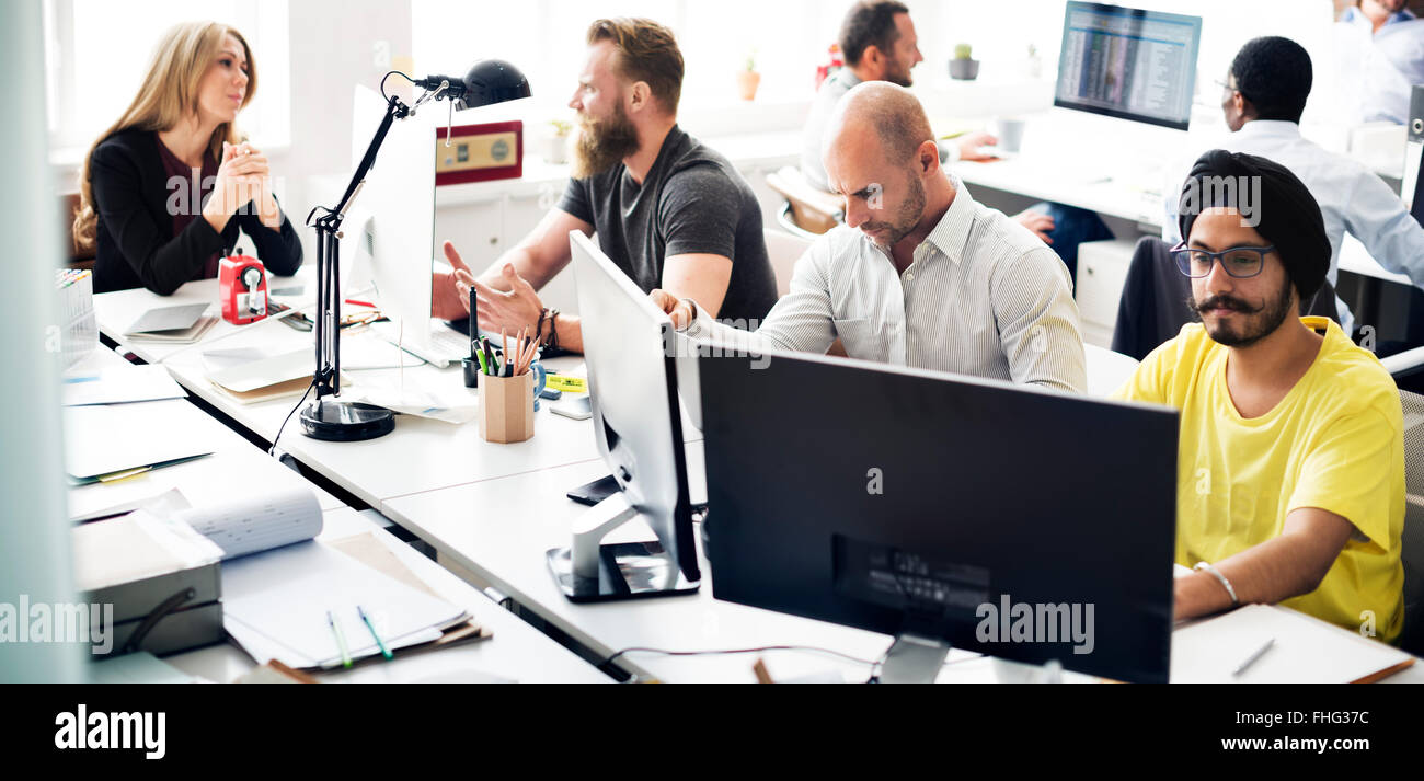 Contemporary Casual Corporate Office Support Concept Stock Photo - Alamy