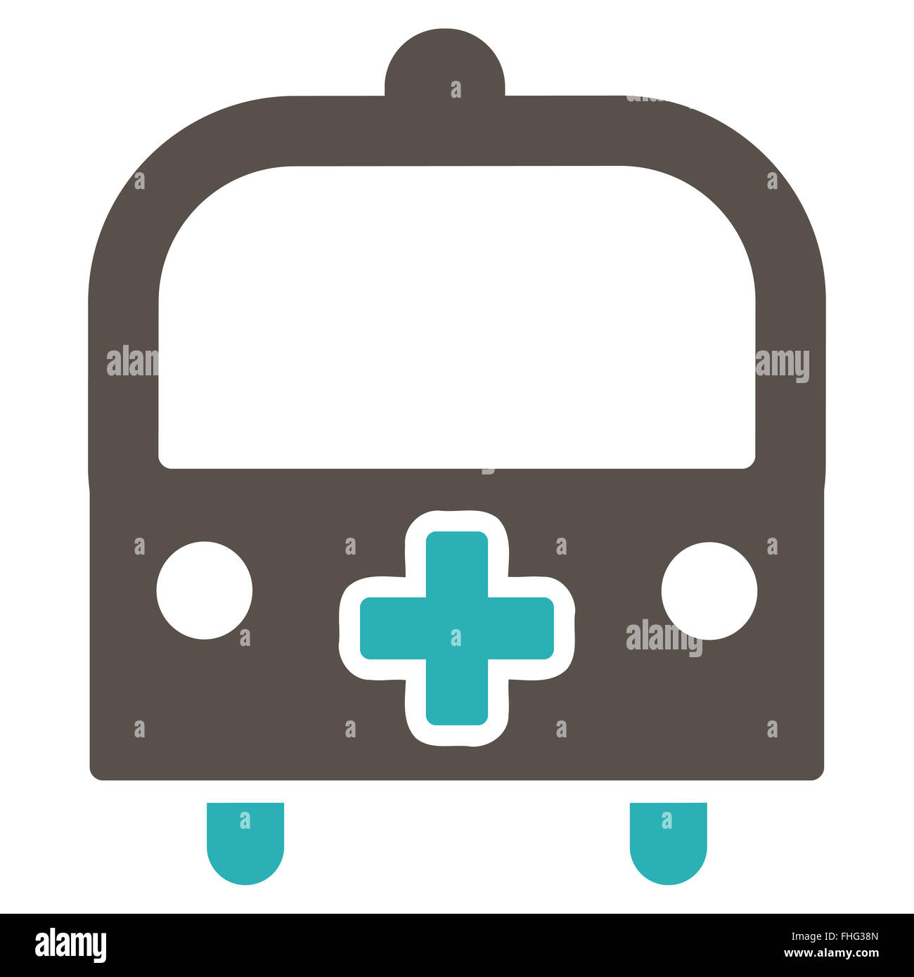 Medical Bus Icon Stock Photo - Alamy