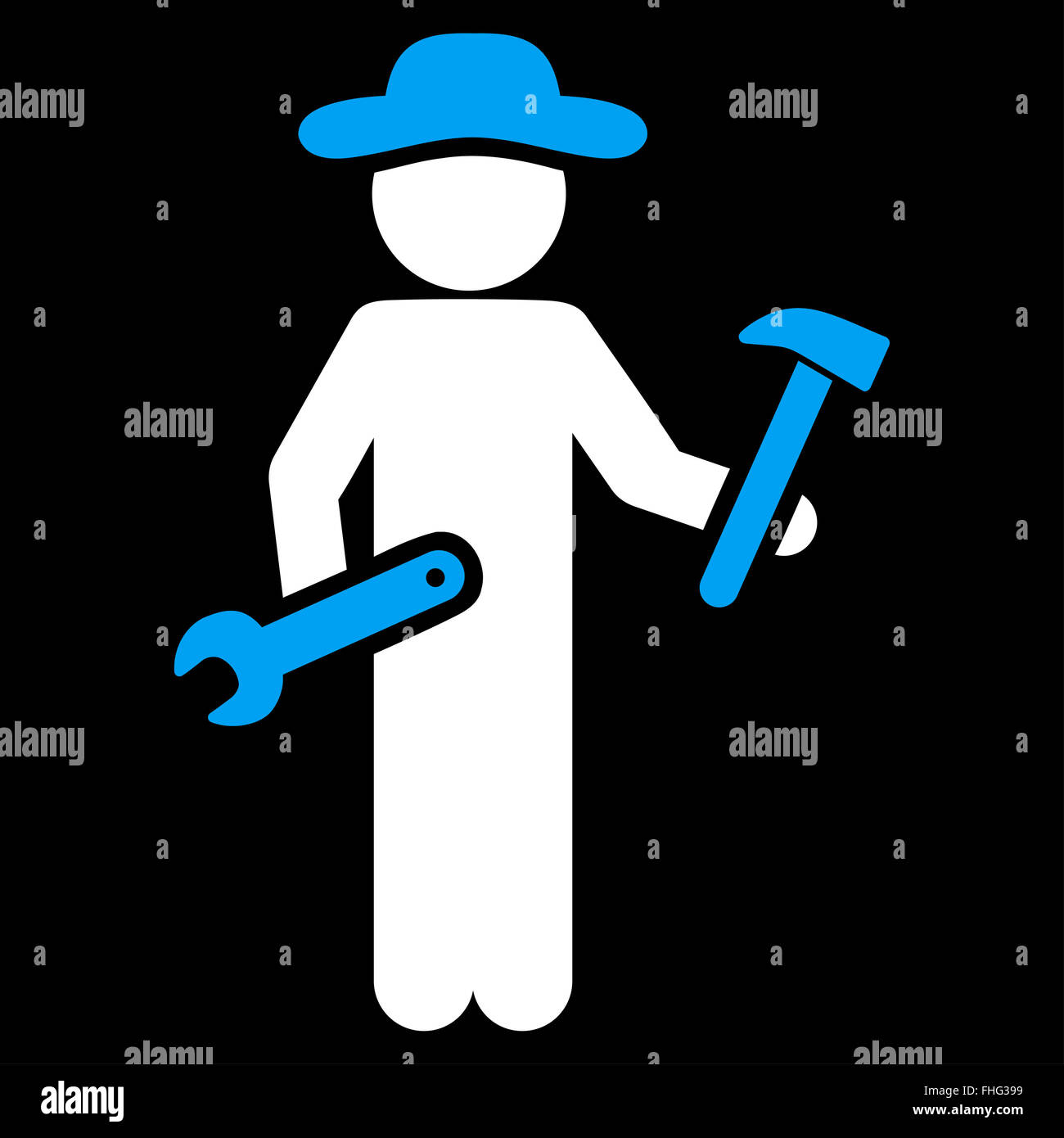 Man Serviceman Icon Stock Photo - Alamy