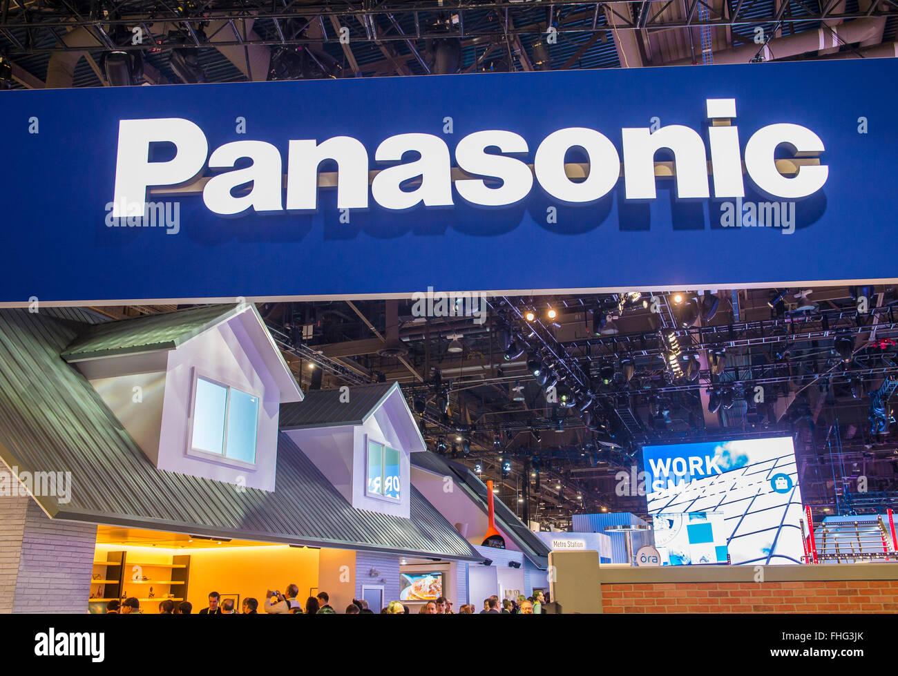 The Panasonic booth at the CES show in Las Vegas Stock Photo - Alamy