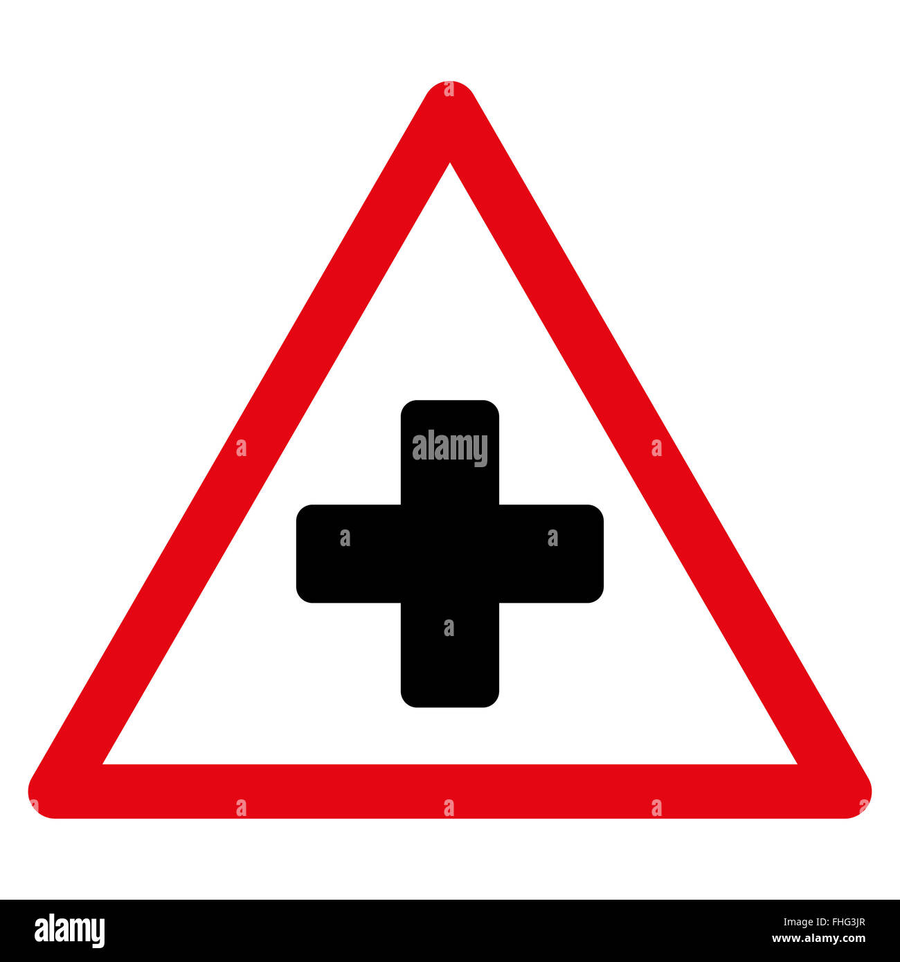 Health Warning Icon Stock Photo - Alamy