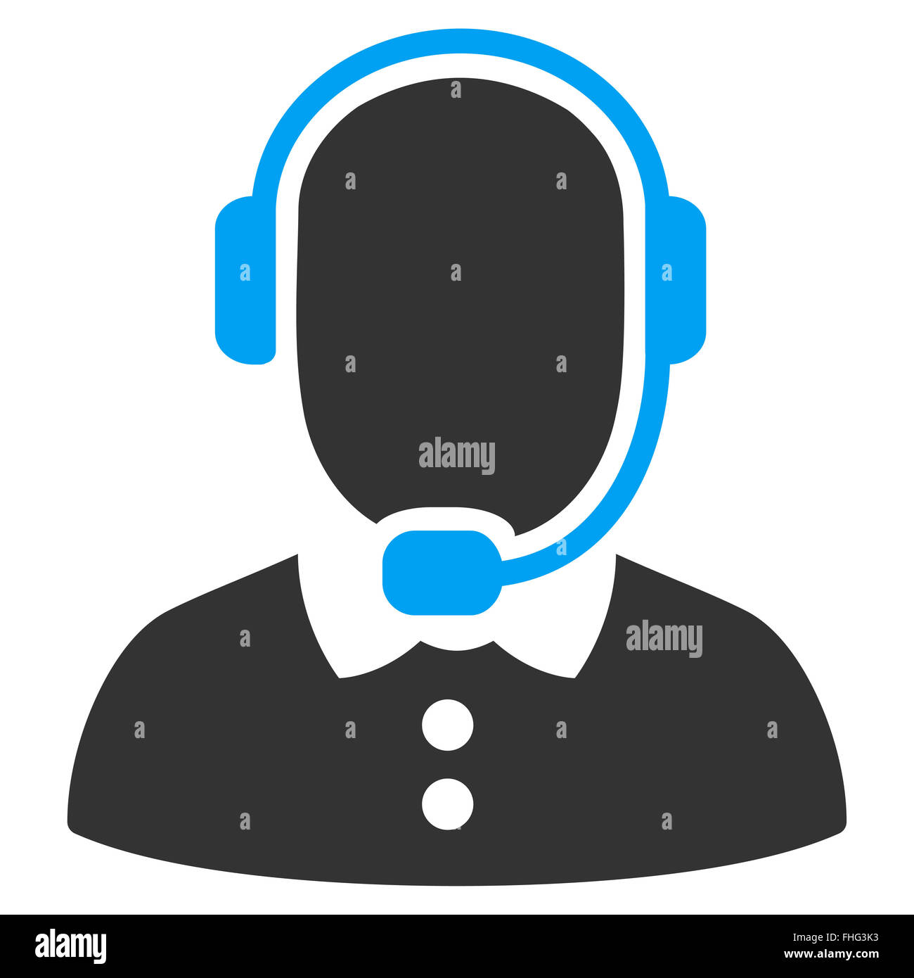 Call Center Operator Icon Stock Photo - Alamy