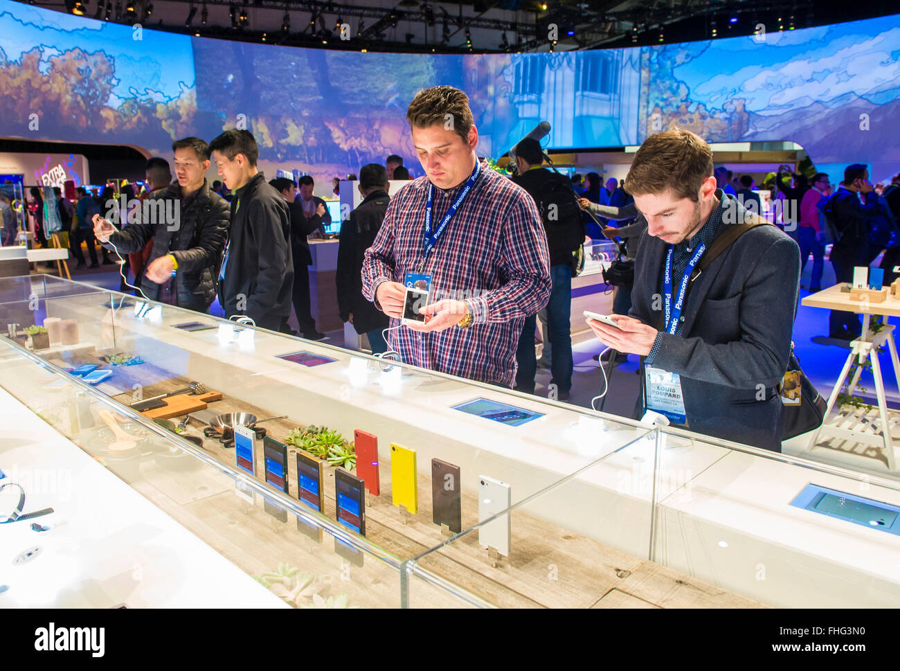 The Sony booth at the CES show in Las Vegas Stock Photo - Alamy