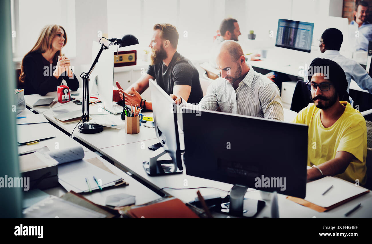 Contemporary Casual Corporate Office Support Concept Stock Photo - Alamy