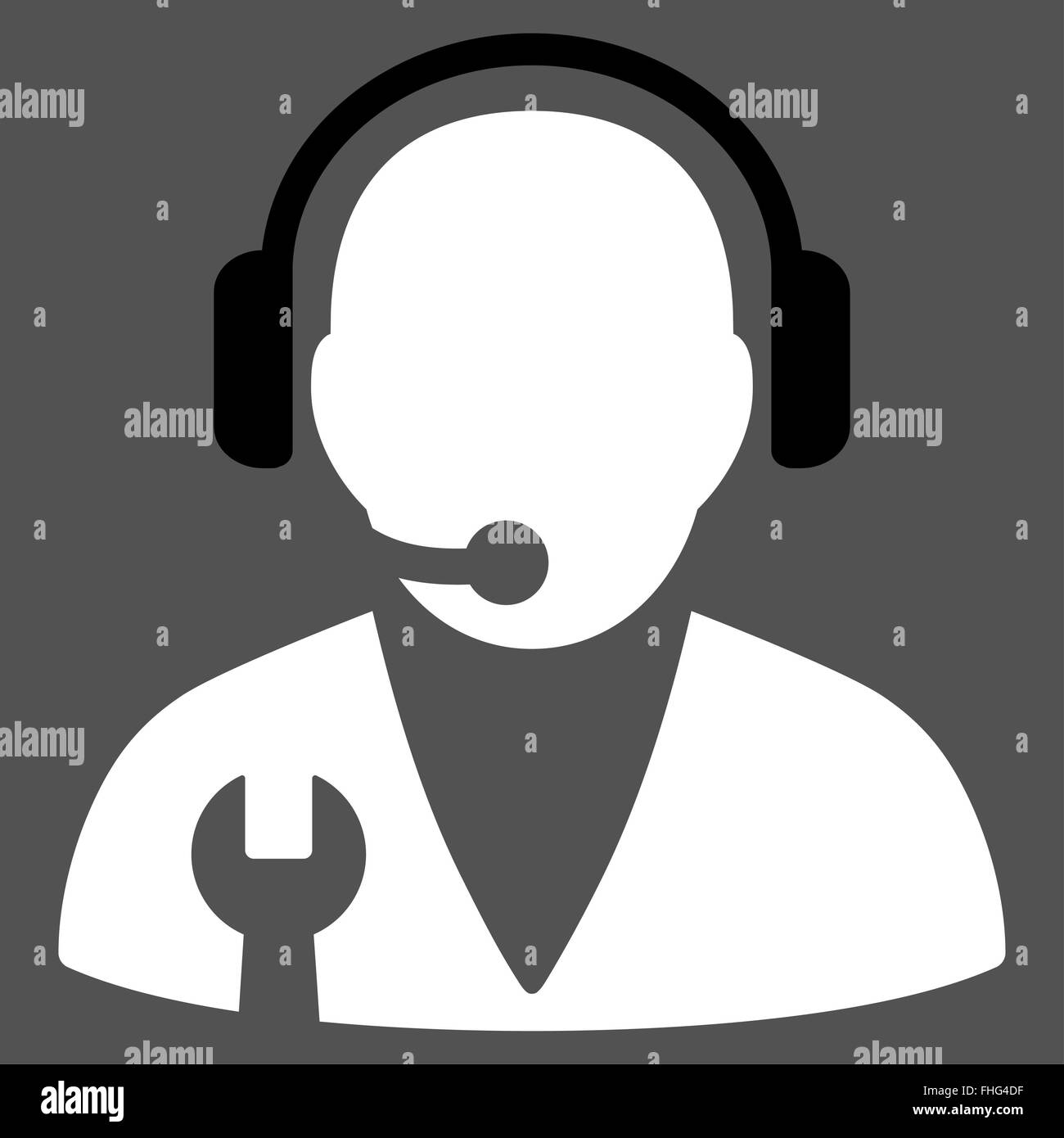 Support Manager Icon Stock Photo - Alamy