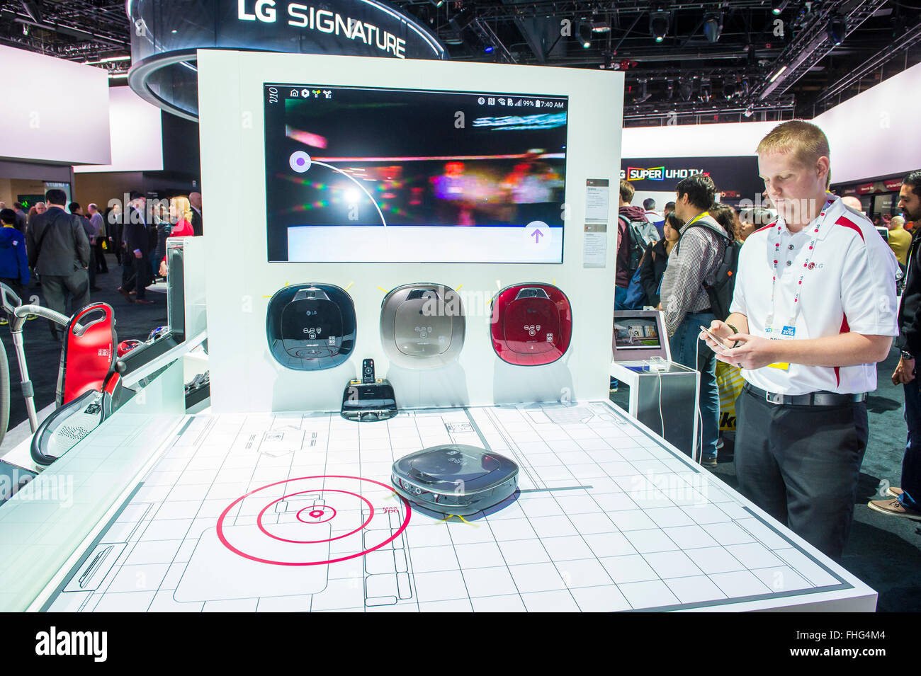 The LG booth at the CES show in Las Vegas Stock Photo - Alamy