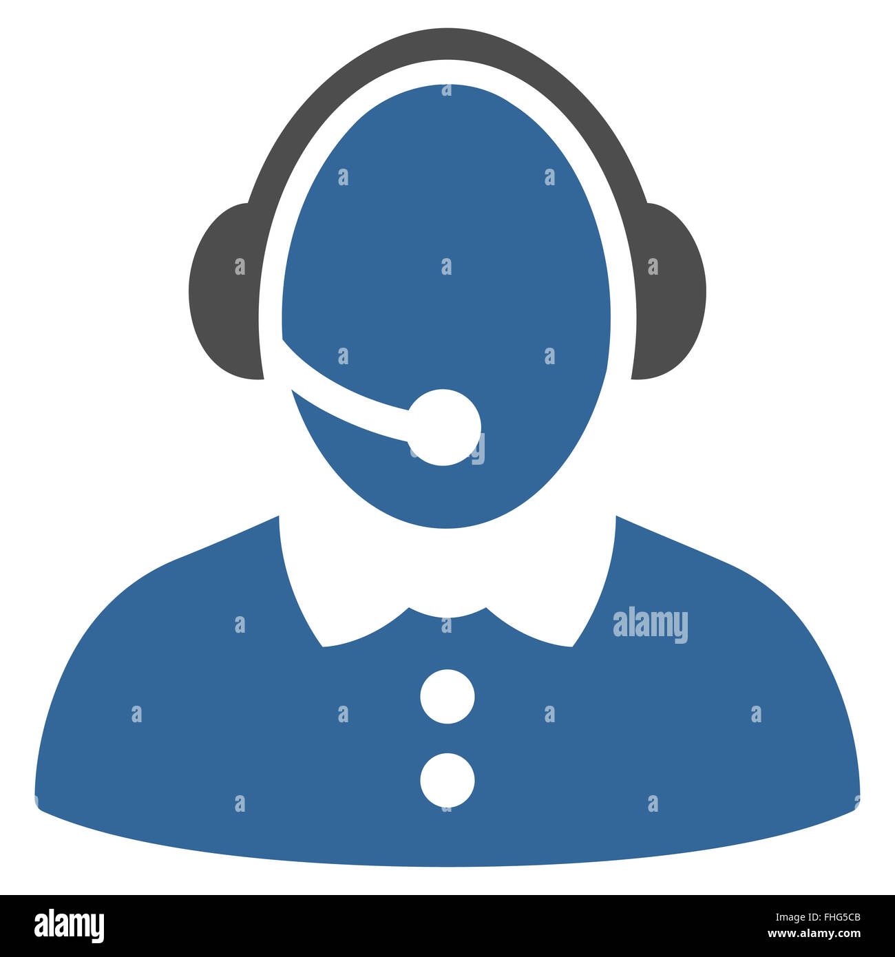 Call Center Woman Icon Stock Photo - Alamy