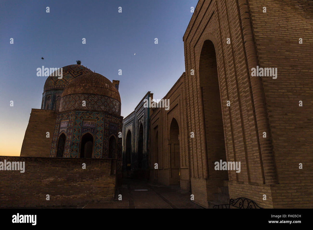 The Shah-i-Zindah Memorial complex, formed in the middle of the 14th ...