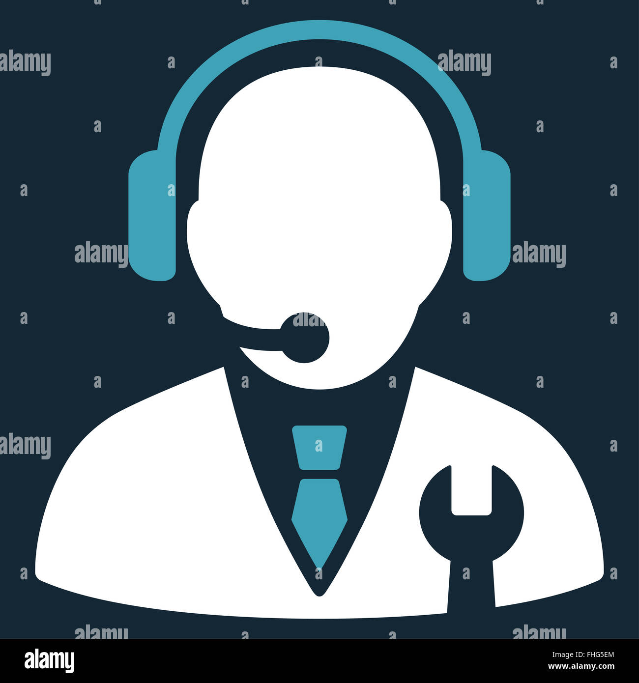 Service Manager Icon Stock Photo - Alamy