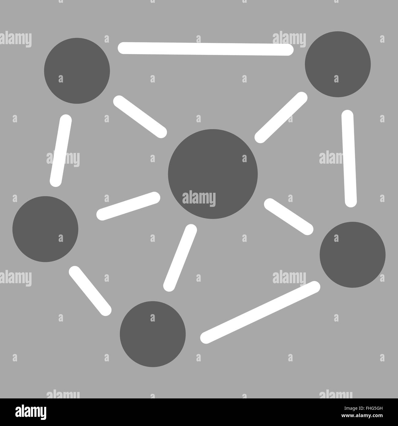 Social Graph icon from Business Bicolor Set Stock Photo - Alamy