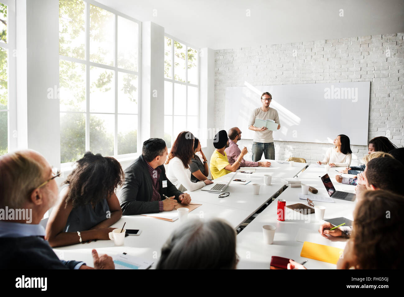 Meeting Business Corporate Business Connection Concept Stock Photo - Alamy