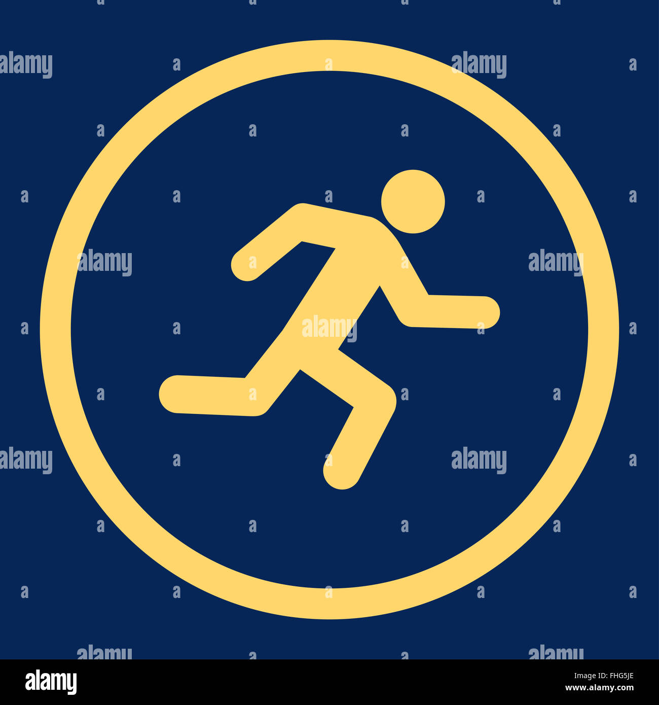 Running man icon Stock Photo - Alamy
