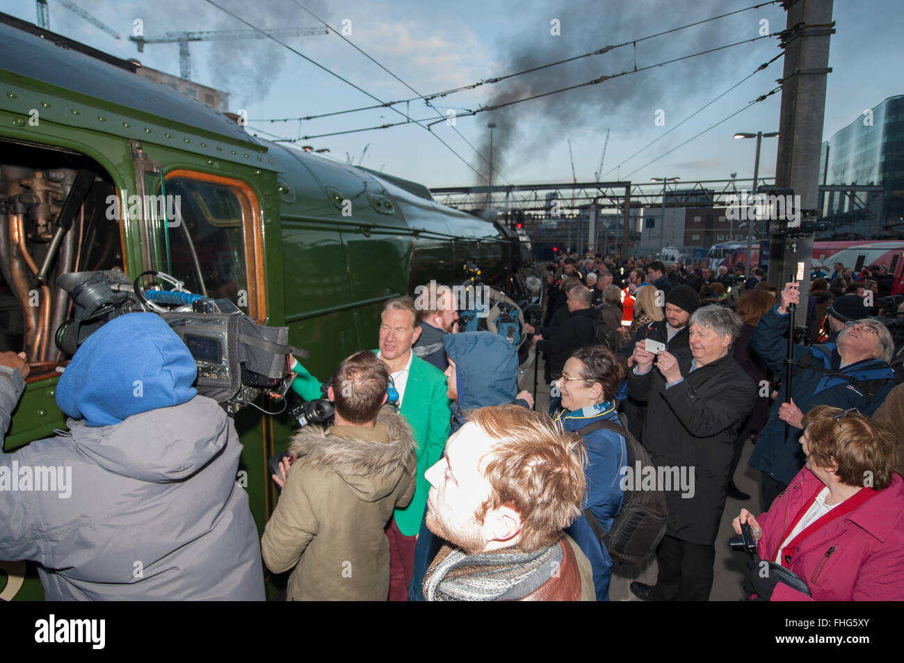 Kings Cross Station, London, UK. 25th February, 2016. Broadcaster ...