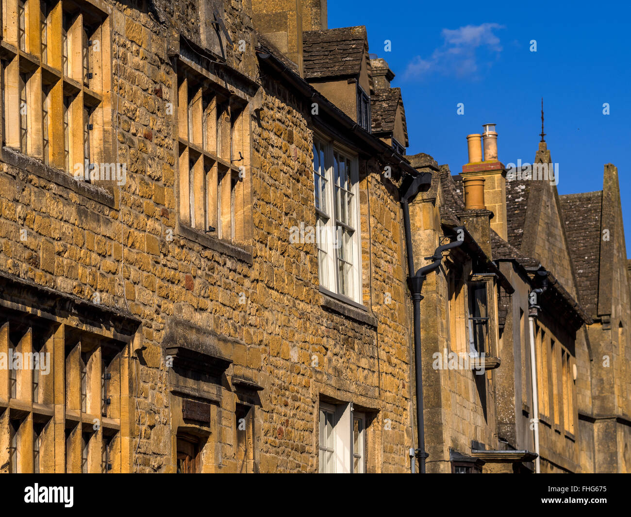 houses chipping campden village cotswolds uk Stock Photo - Alamy