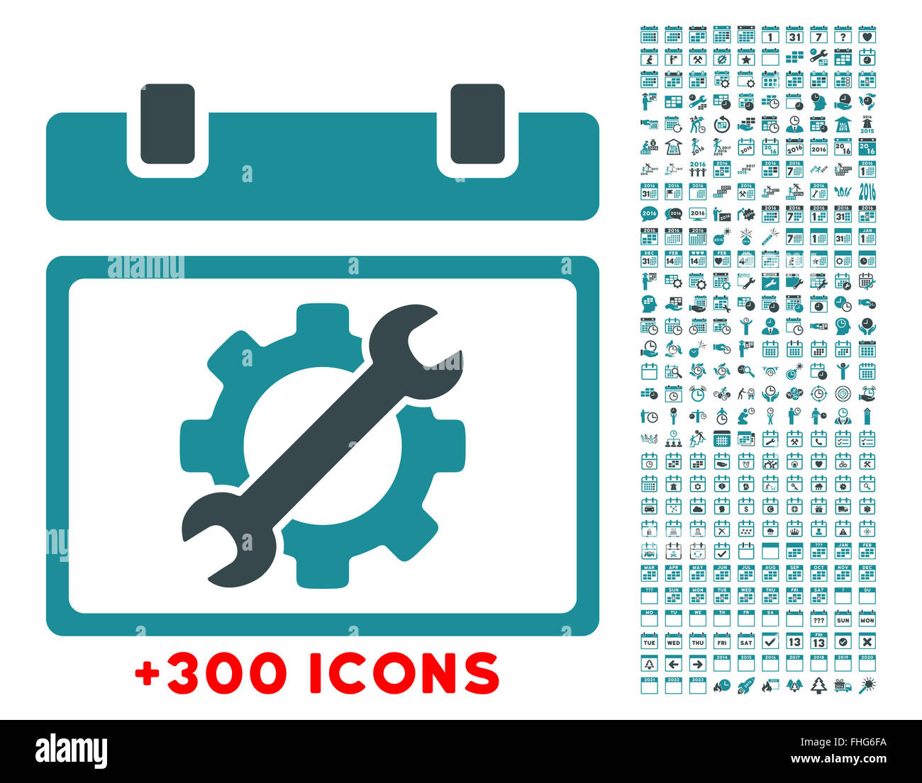 Service Date Icon Stock Photo - Alamy