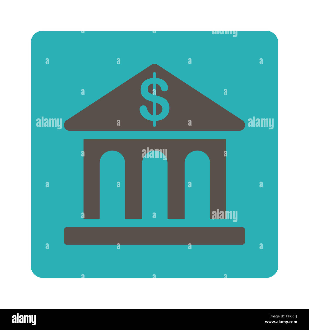 Bank Building Icon Stock Photo - Alamy