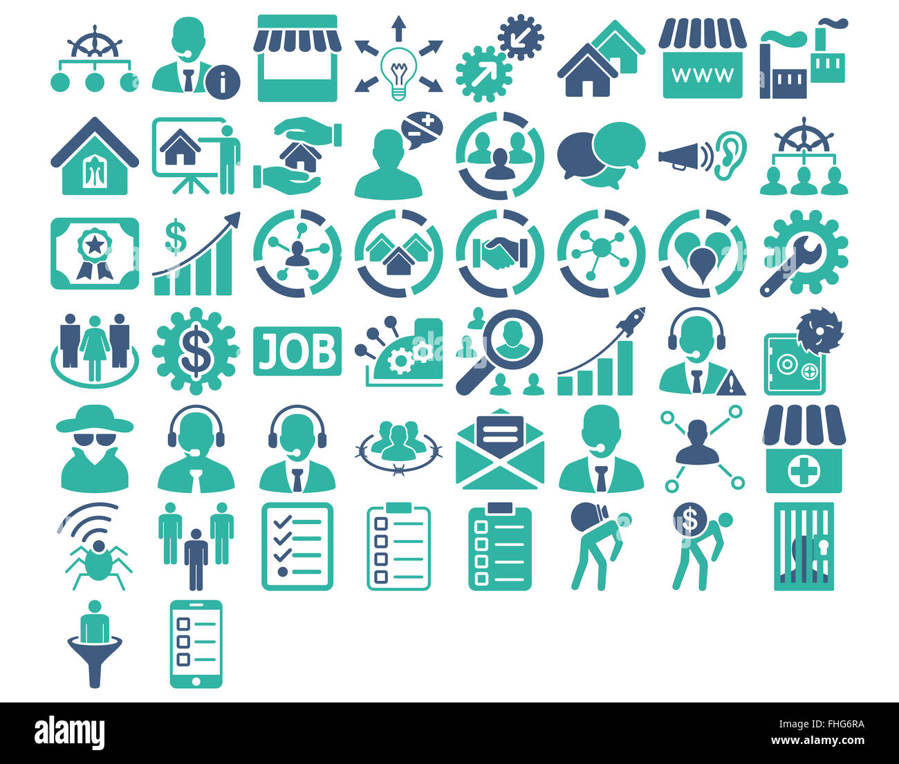 Business Icon Set Stock Photo - Alamy