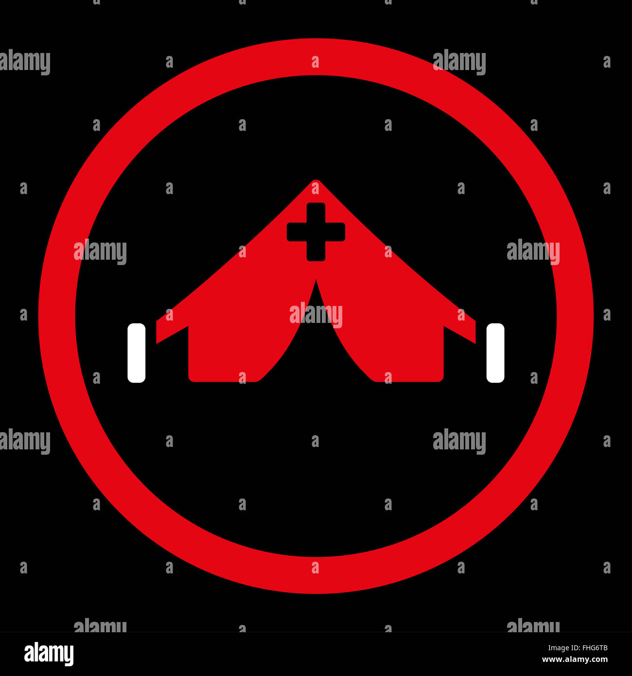 Field Hospital Icon Stock Photo - Alamy