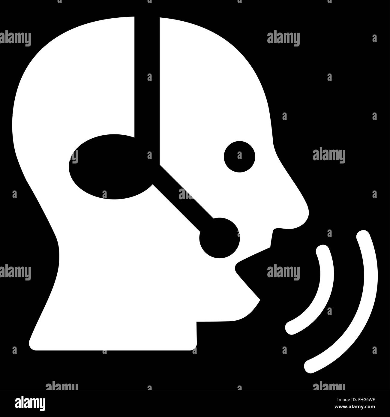 Operator Signal Icon Stock Photo - Alamy