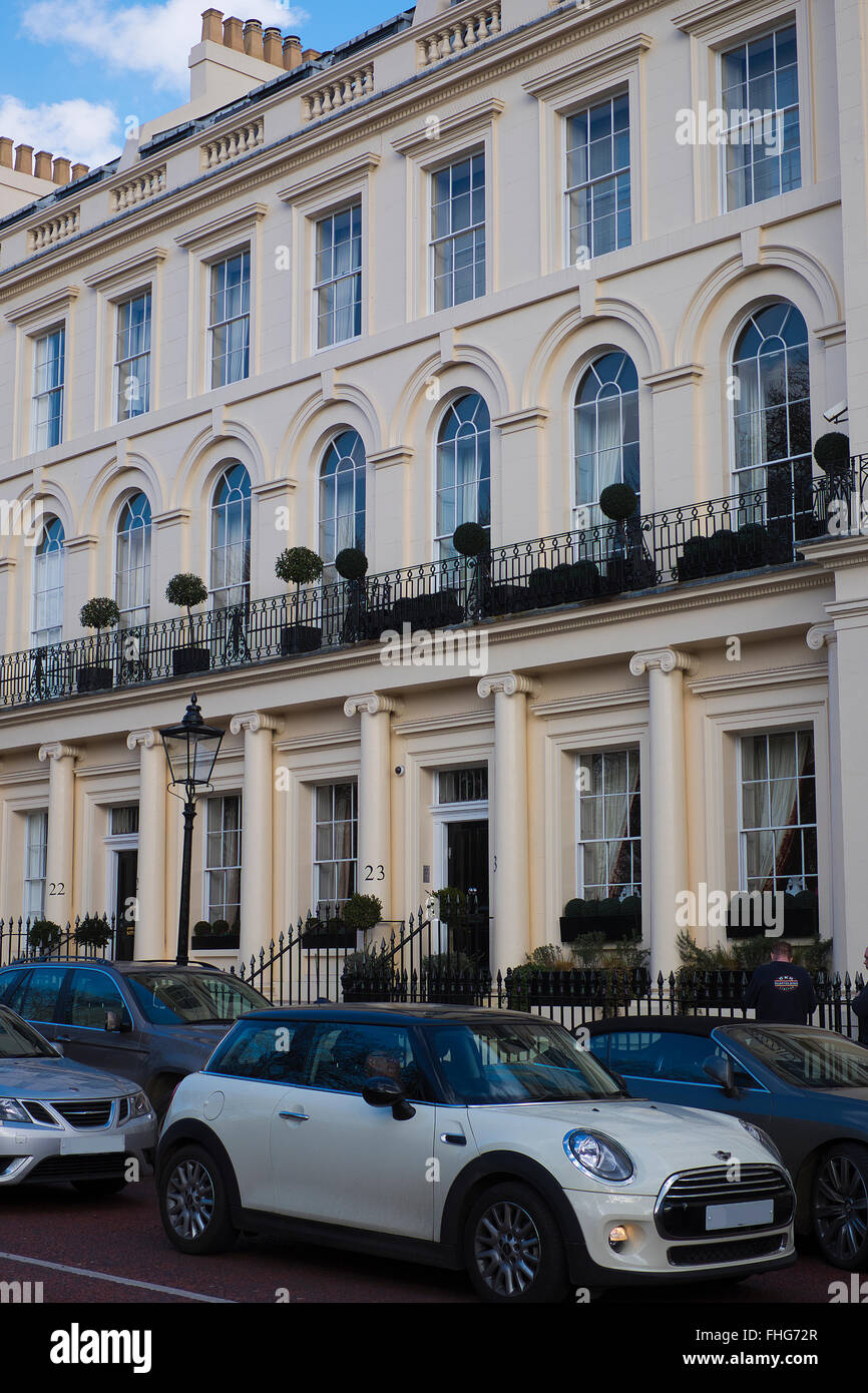 Regency buildings designed by John Nash in Marylebone London Stock ...
