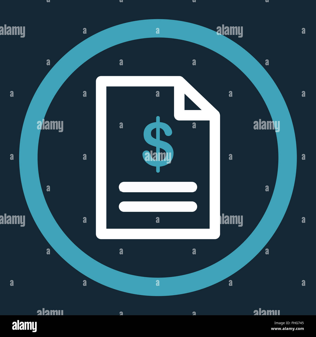 Invoice Rounded Vector Icon Stock Photo - Alamy