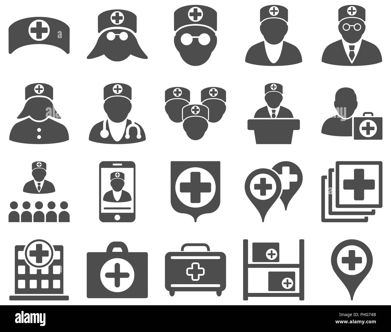Medical icon set Stock Photo - Alamy