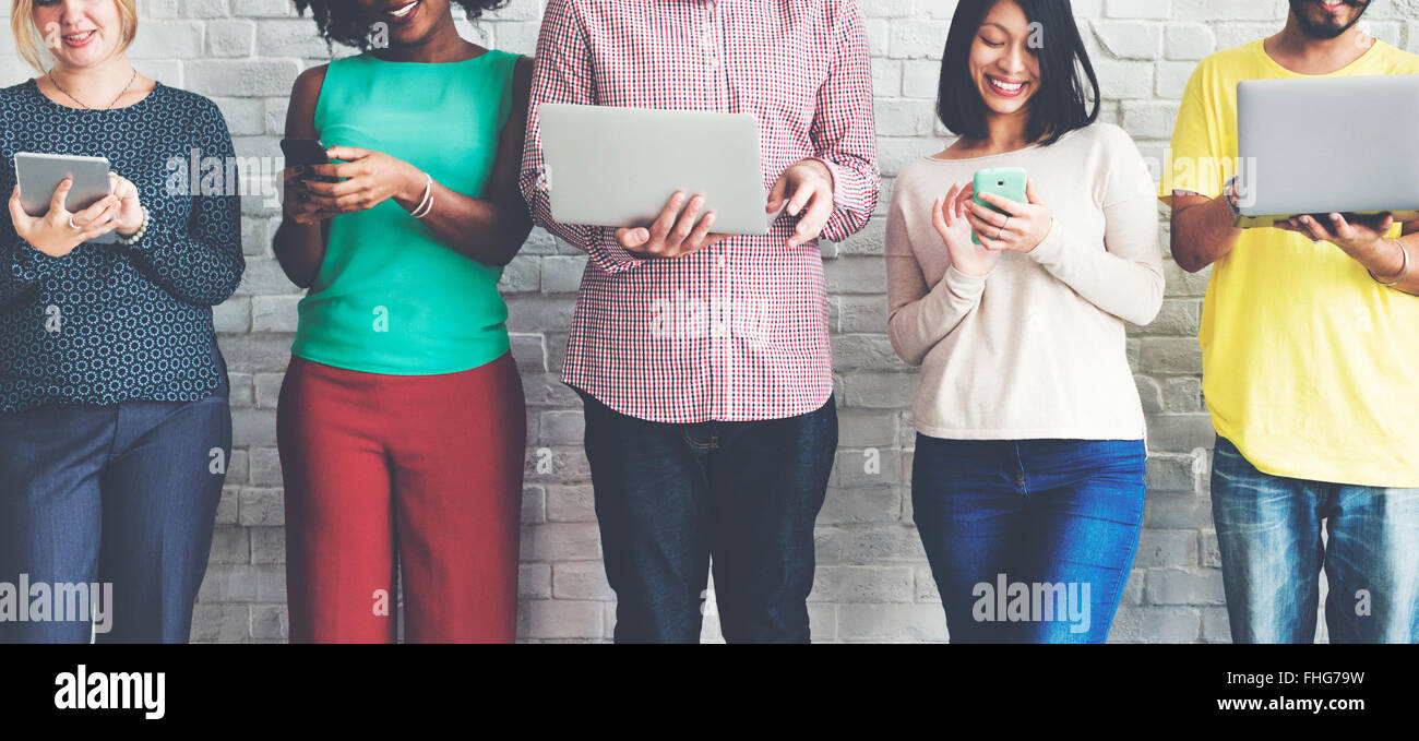 Digital Connection Technology Networking Team Concept Stock Photo - Alamy