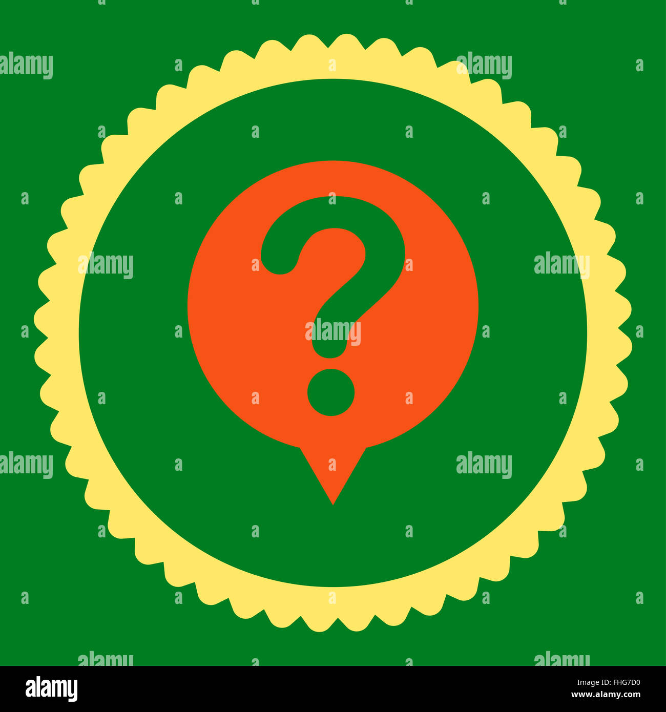 Status flat orange and yellow colors round stamp icon Stock Photo - Alamy