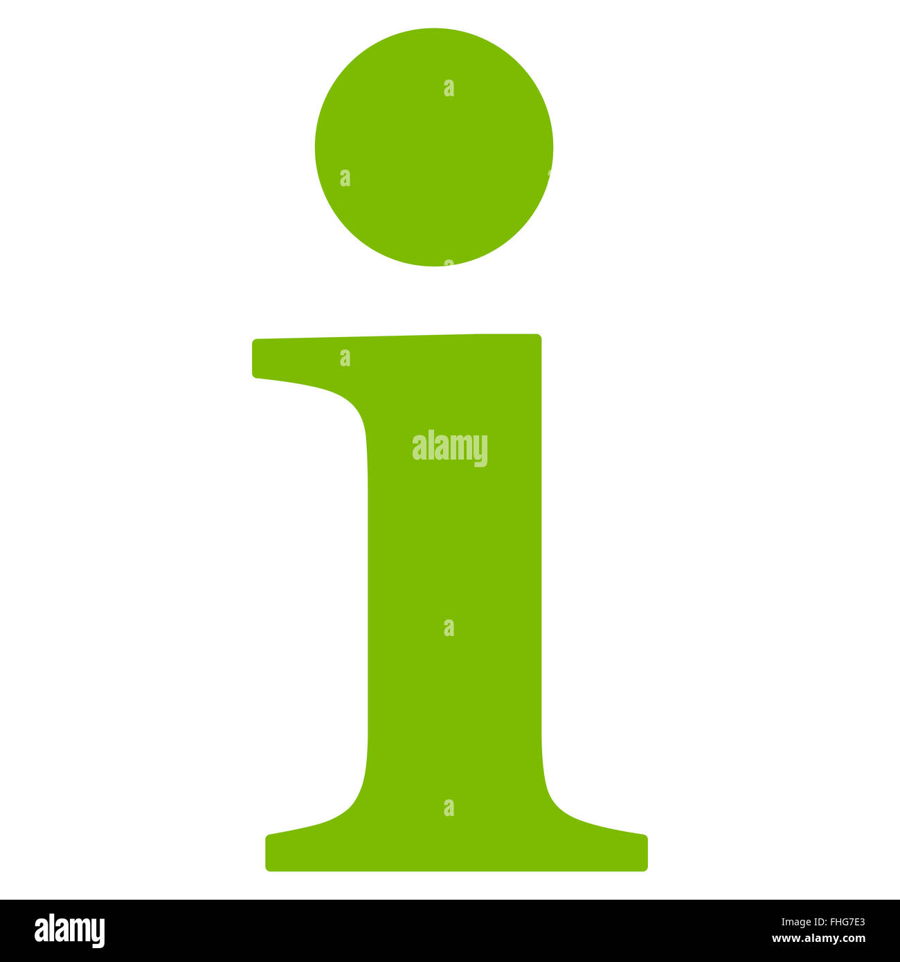 Info flat eco green color icon Stock Photo - Alamy