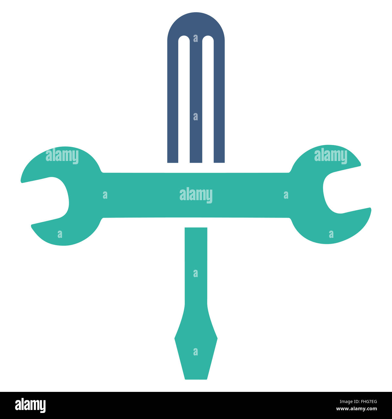 Tools Flat Icon Stock Photo - Alamy