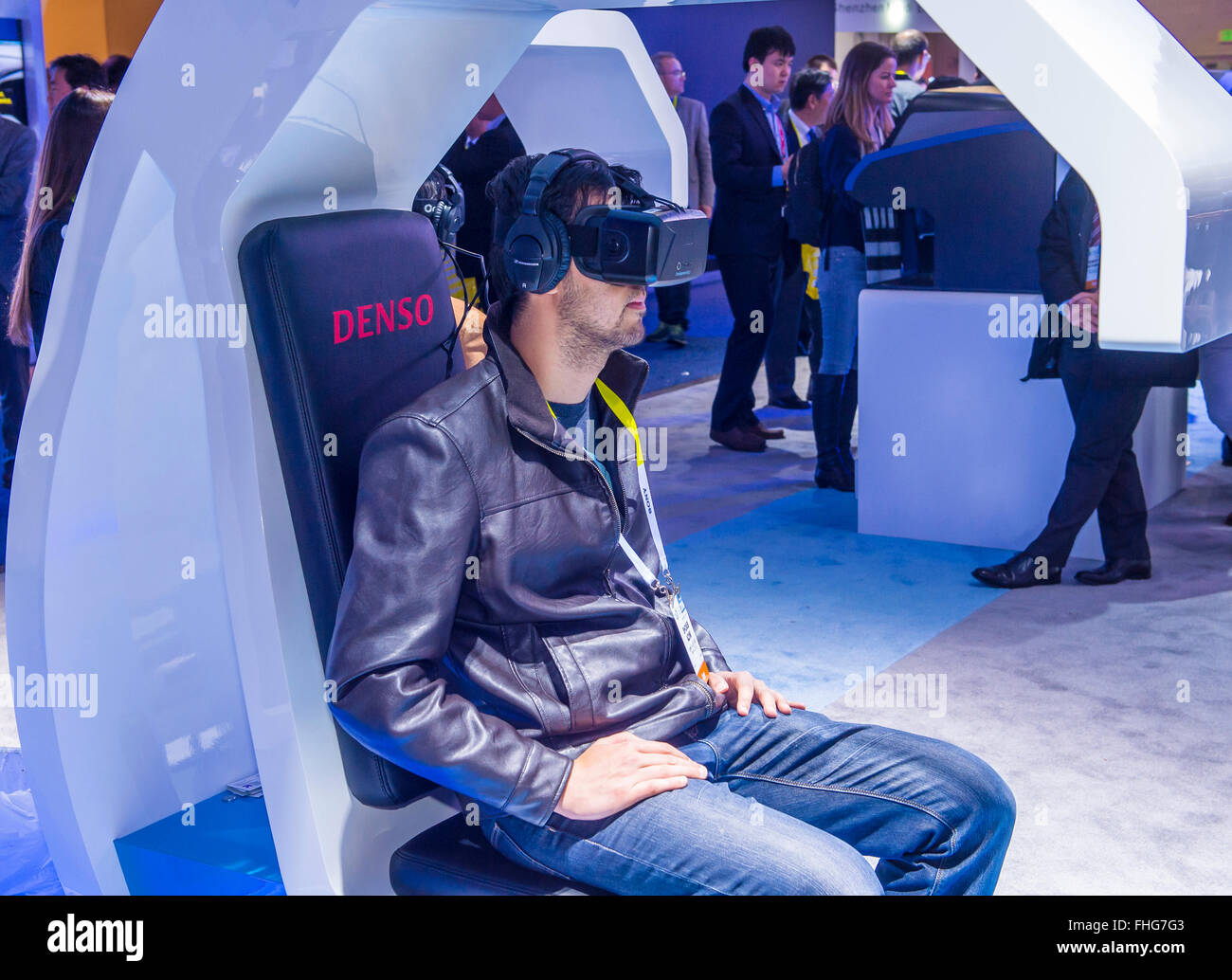 The Denso booth at the CES Show in Las Vegas Stock Photo - Alamy