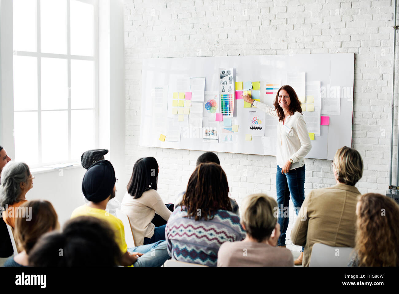 Design Team Meeting Presentation Creative Concept Stock Photo - Alamy