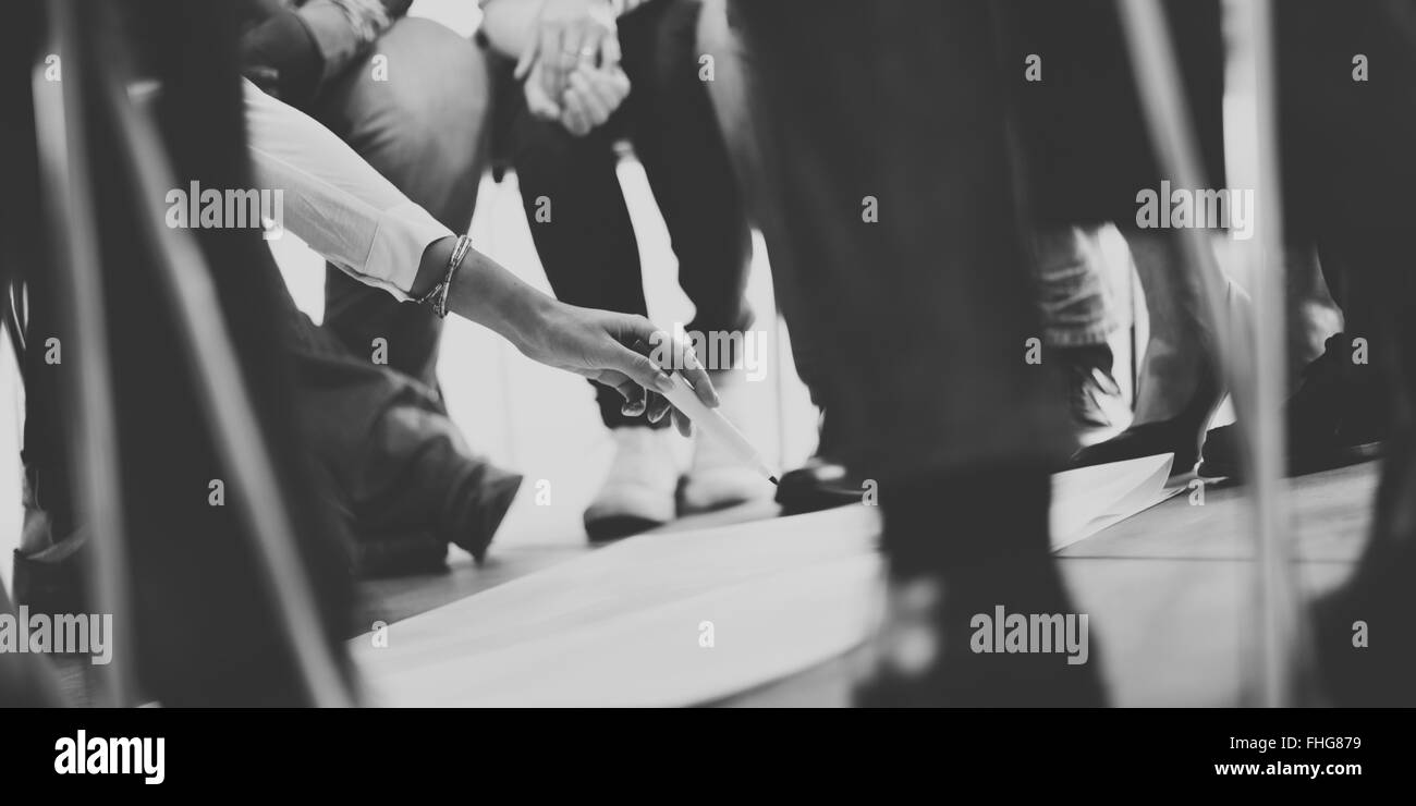 Ethnicity teamwork Black and White Stock Photos & Images - Alamy