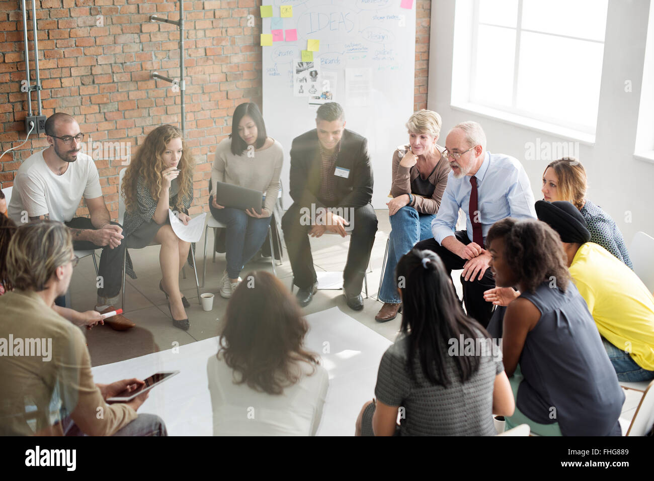 Corporate Communication Business Sharing Support Concept Stock Photo ...