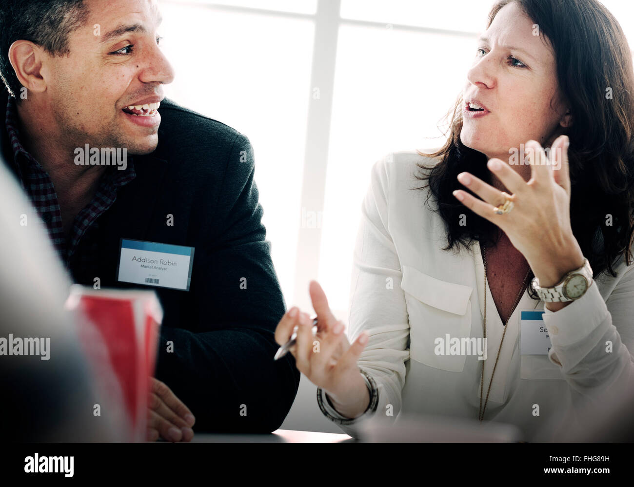 Business People Meeting Conference Discussion Working Concept Stock ...