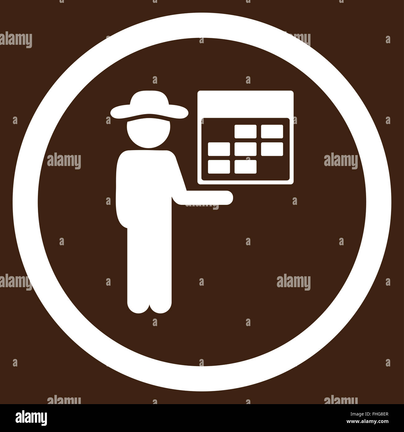 Man Organizer Icon Stock Photo - Alamy