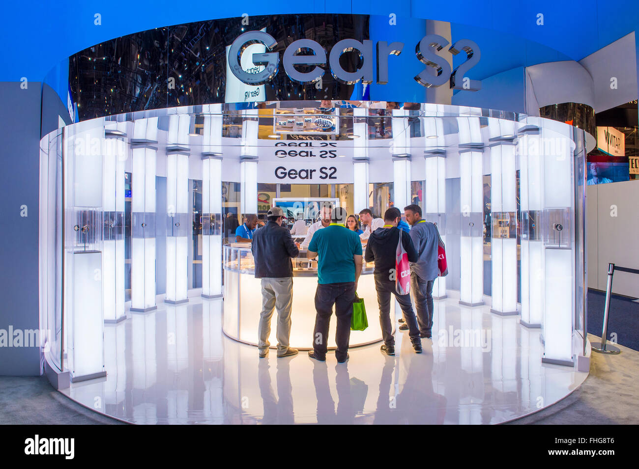 The Samsung booth at the CES show held in Las Vegas Stock Photo - Alamy