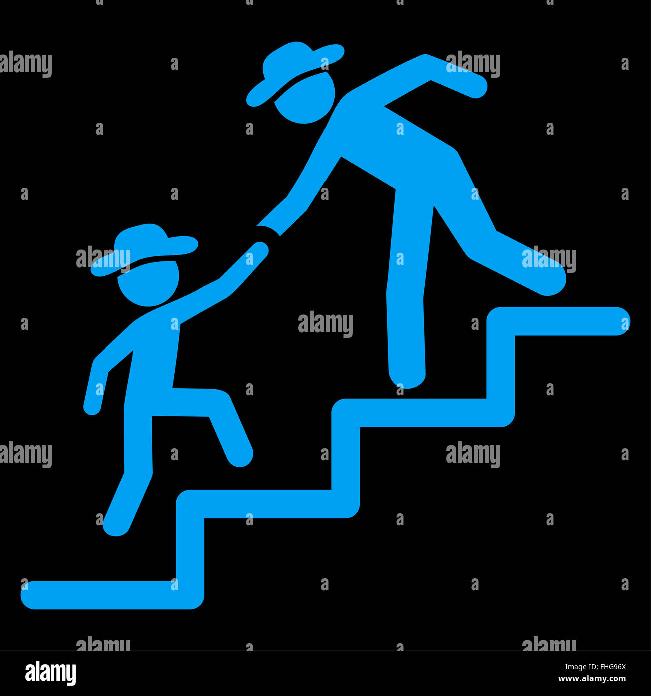 Boy Education Steps Icon Stock Photo - Alamy