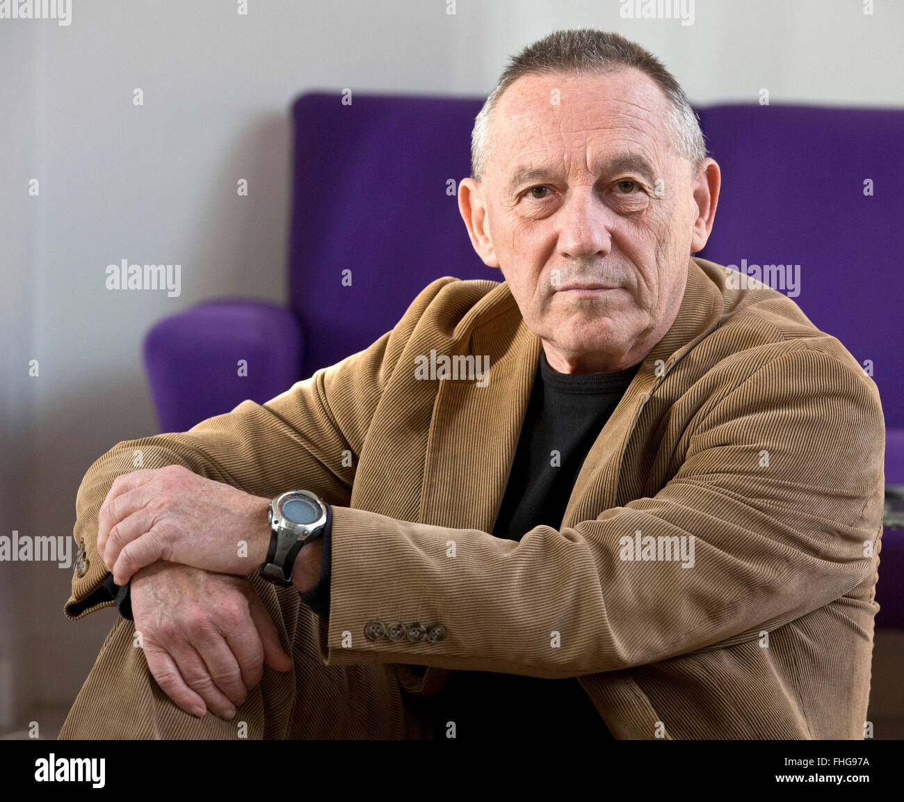 French philosopher Yves Michaud in his apartment, Paris Stock Photo - Alamy