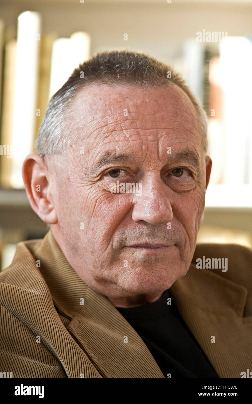 French philosopher Yves Michaud in his apartment, Paris Stock Photo - Alamy