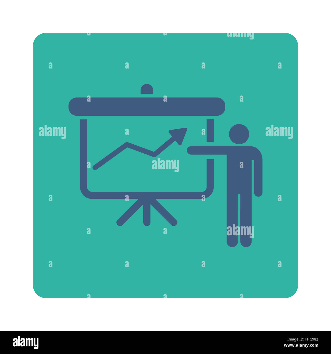 Project Presentation Icon Stock Photo - Alamy